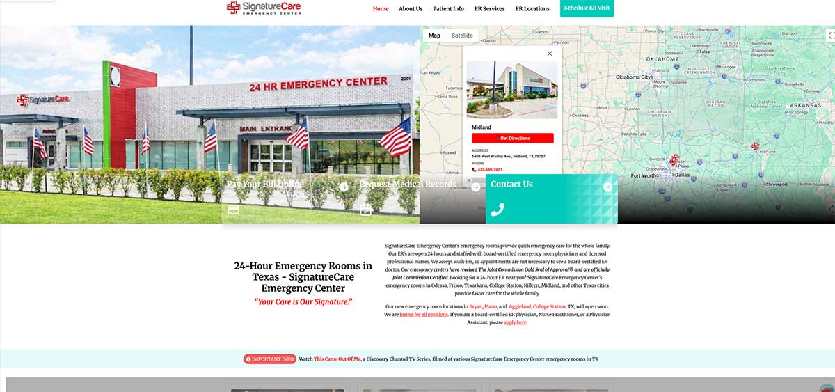SignatureCare Emergency Center Rolls Out Redesigned and Updated Website